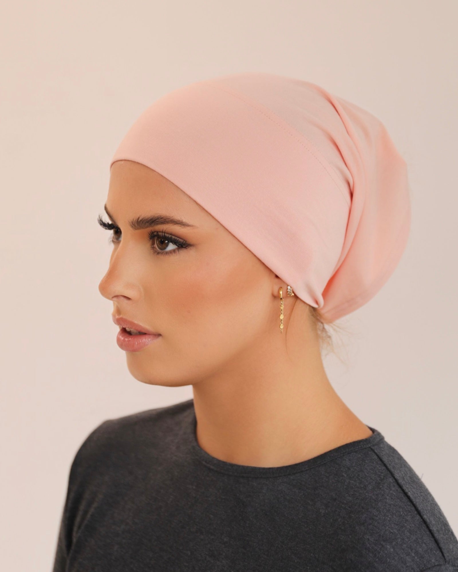 COTTON TUBE UNDERCAP - SALMON – SOFINAS