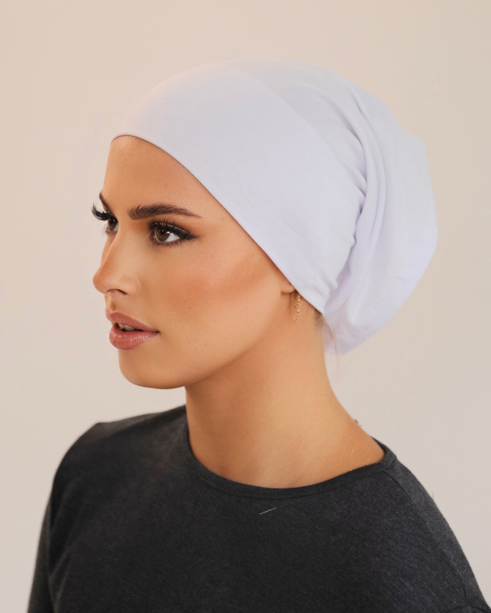 COTTON TUBE UNDERCAP - WHITE – SOFINAS