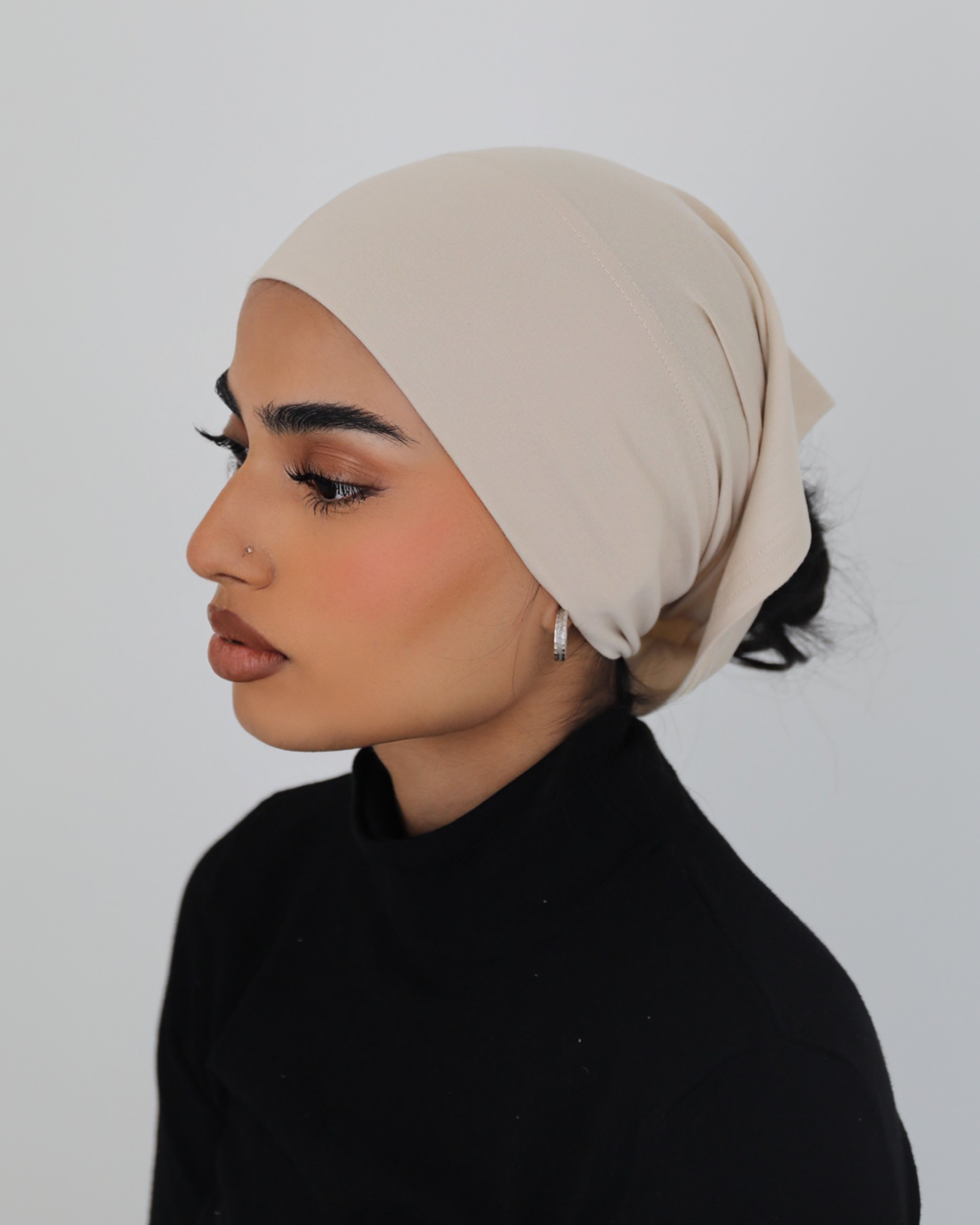COTTON TUBE UNDERCAP - BEIGE – SOFINAS